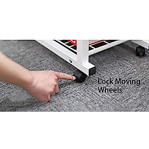 Multifunctional Desk Movable Computer Laptop Desk Study Writing Desk Adjustable with Keyboard Tray for Home Office (Color : E)