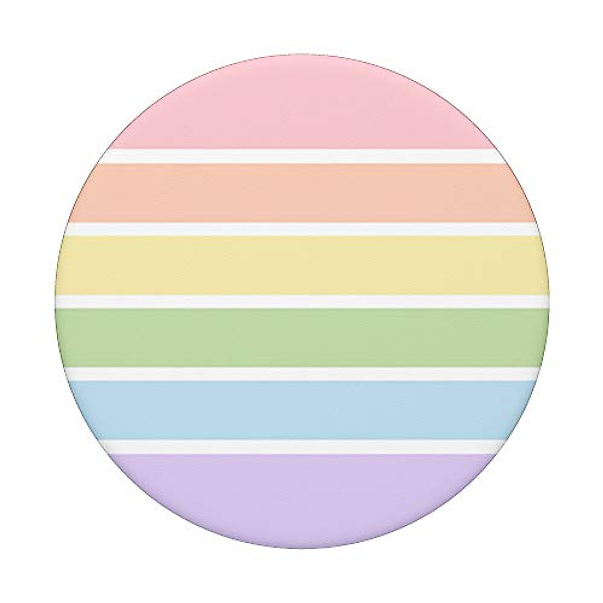 Pastel Aesthetic Rainbow Stripe Cute PopSockets PopGrip: Swappable Grip for Phones & Tablets