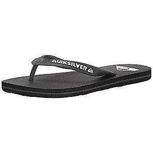 Quiksilver Men's Molokai 3 Point Flip Flop Sandal, Black 1, 11