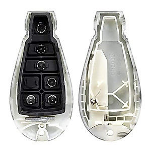 1x New Camouflage Entry 6 Buttons Remote Start Car Key Fob Shell / CASE M3N5WY783X IYZC01C Compatible with Town Country Dodge Grand Caravan Volkswagen VW Routan.
