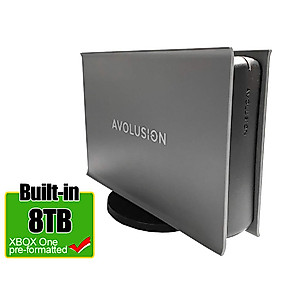 Avolusion PRO-5X Series 8TB USB 3.0 External Gaming Hard Drive for XBOX One Original, S & X (Grey)