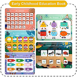 Freebear Busy Book for Toddlers, Book for Toddlers, Preshool Kindergarten Learning Activities, Autism Sensory Toys, Travel Toys, Gifts for Girls and Boys 4 5 6 7 8 Years (Rabbit)