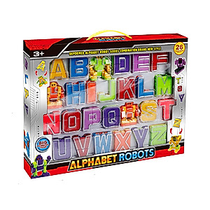miYou Alphabet Robots Toy for Kids ABC Learning Education Preschool Toys 26 Pieces/Gift Box