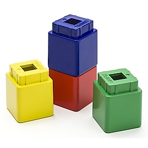 Didax - DD211255 Jumbo Unifix Cubes, Multicolor, Large (Set of 20)