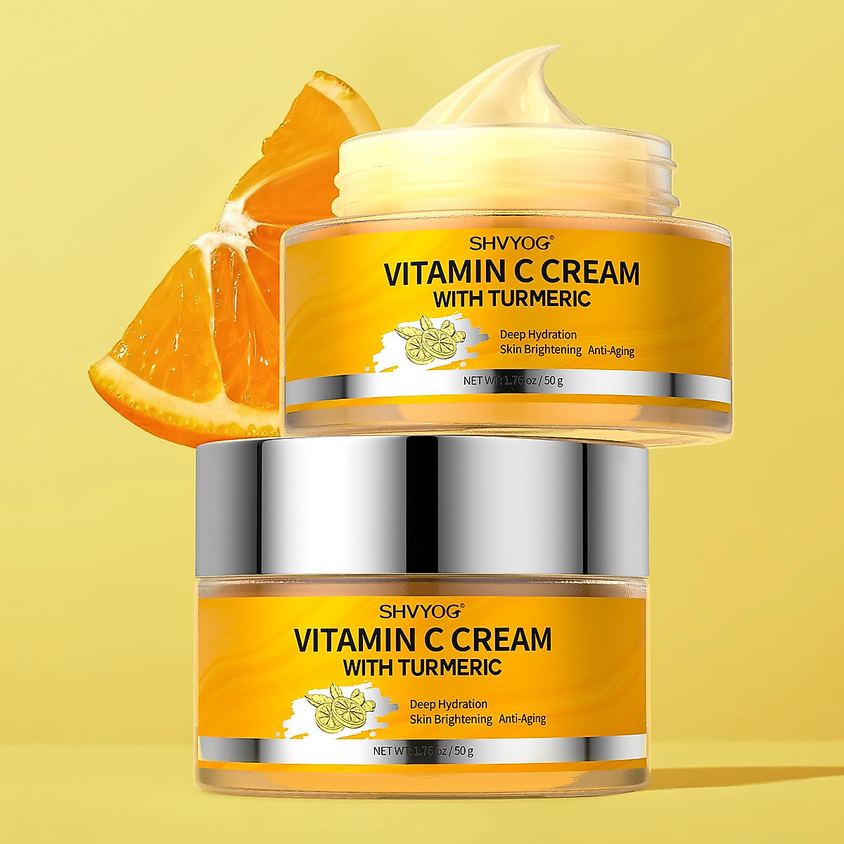 Vitamin C Face Moisturizer, Turmeric Vitamin C Face Cream, Anti-aging Hydration Skin Firming ...