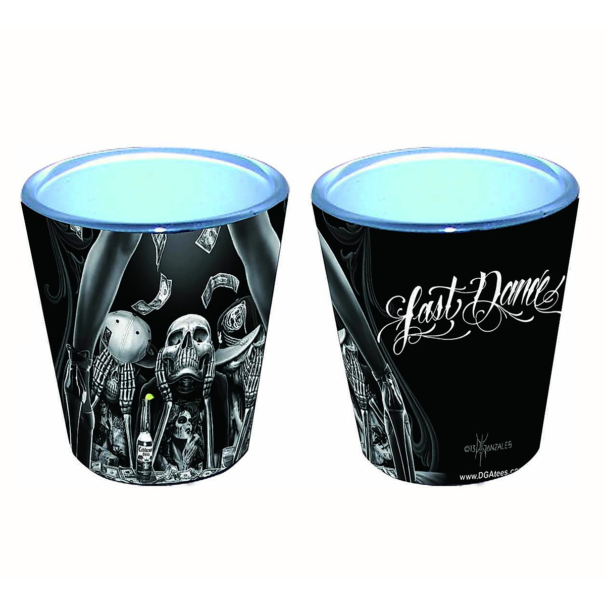 David Gonzales Art Shot Glass - Last Call - Set of 3