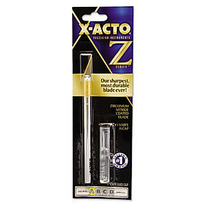 X-Acto No 1 Precision Knife | Z-Series, Craft Knife, with Safety Cap, #11 Fine Point Blade, Easy-Change Blade System