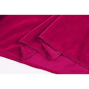 Aricy Kids Hooded Cloak Cape Christmas Halloween Role Play Cosplay Costume, Velvet Burdundy, M/ages 5-7