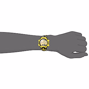 Accutime Pokemon Pikachu Digital Watch for Kids with Multicolor Flashing LED Lights, Durable Black and Yellow Plastic Strap - Ideal for Boys and Girls - POK4214AZ