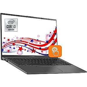 2021 Newest ASUS VivoBook Ultra Thin and Light 15.6'' FHD Touchscreen Laptop Intel 10th gen Quad-Core i3-1005G1 up to 3.6GHz 8GB RAM 128GB SSD Fingerprint Webcam Windows 10S , ES 32GB USB