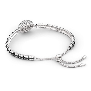 Jeulia The Nightmare Before Christmas Jack Skellington Sterling Silver Bracelet Jewelry Gift for Bride Women