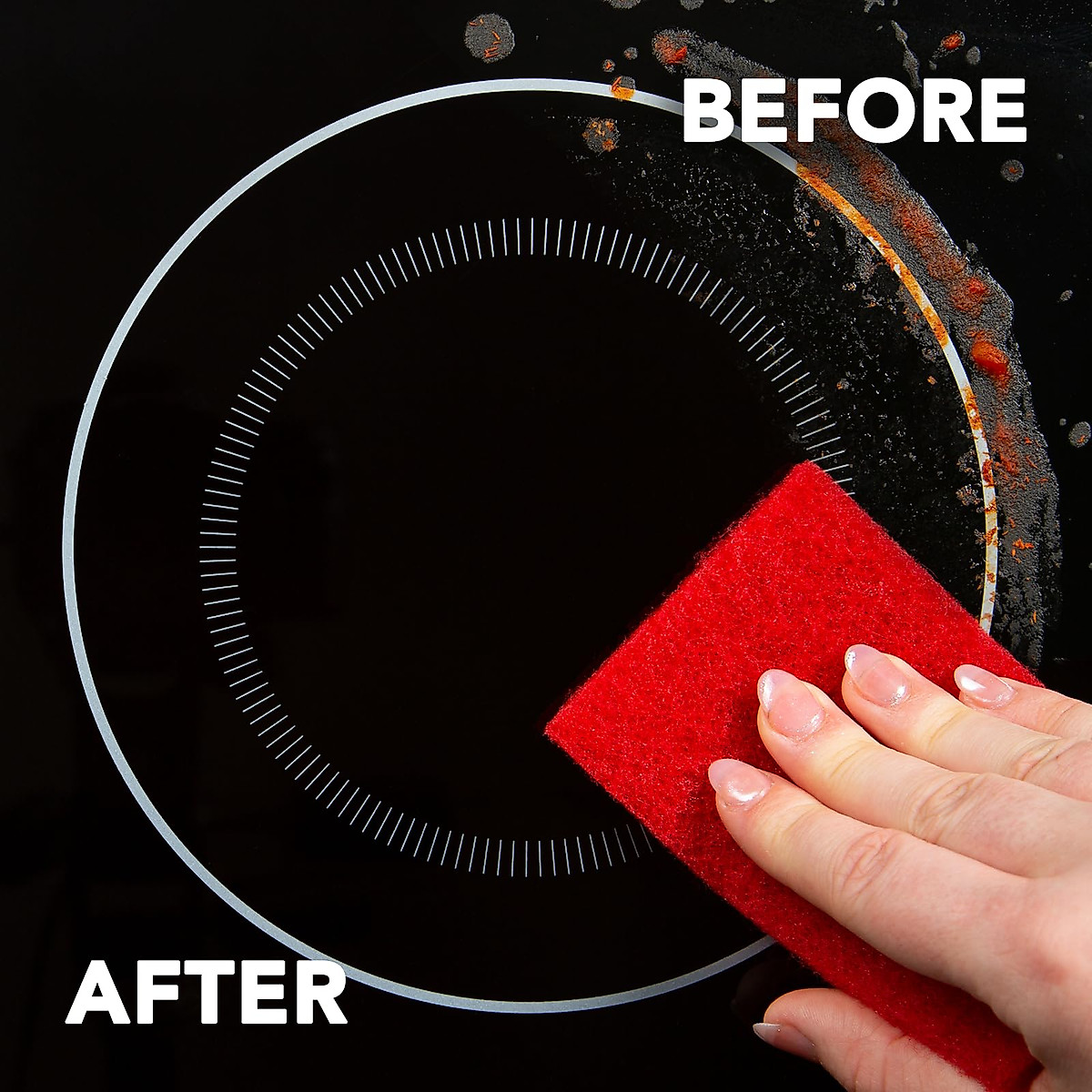 Weiman Cook Top Scrubbing Pads, 3 Count, 2 Pack Cuts Through the Toughest Stains - Scrubbing Pads Carefully Wipe Away Residue