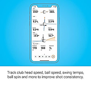 Garmin 010-02356-00 Approach R10, Portable Golf Launch Monitor, Take Your Game Home, Indoors or to the Driving Range, Up to 10 Hours Battery Life