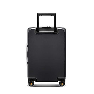 LEVEL8 Road Runner Pro Carry-On Luggage, 20” Lightweight PC Hardside Suitcase with Wheels, Spinner Trolley for Luggages with Front Compartment, Tsa Lock, Dark Grey