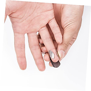 OKUMEYR 4pcs Thumb Protector Peeling Finger Guard Finger Guard Slicing Chef Finger Protector Finger Cutting Guard Finger Cutting Protector Finger Protectors Stainless Knife Guard Anti-cut