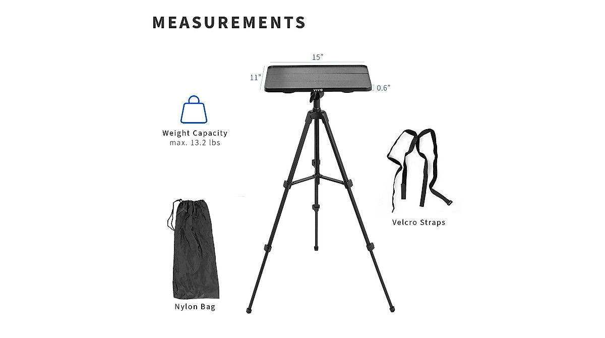 VIVO Projector & Laptop Stand | Adjustable Tilting Tripod
