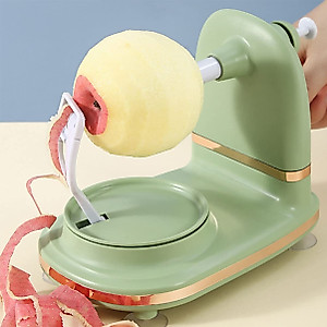 Fruit Peeler Fruits Peeling Tools Potato Skin Peeler Apples Slicer Corer Peeling Machine Pear Vegetables Peeler Kitchen Peeler Metal To Rotate Stainless Steel Kitchenware