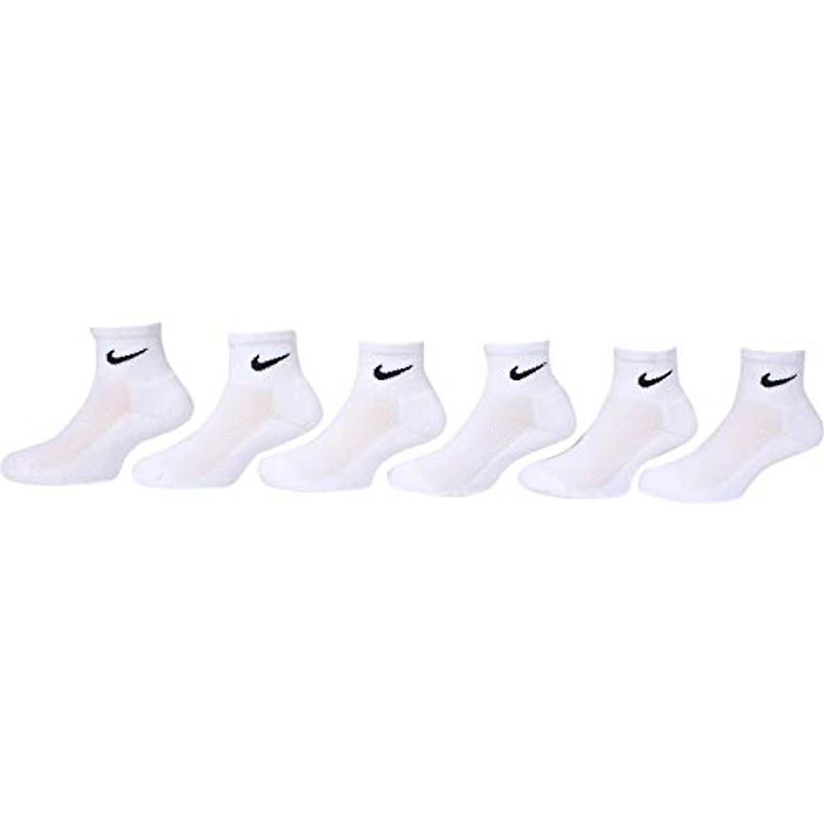 Nike Cushioned Ankle Socks 6-Pack (Little Kids) Size 3-Year youth
