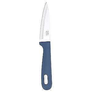 Home Basics Comfortable Grip Stainless Steel Knives, Indigo (3.5 inch. Paring) (MG51646)