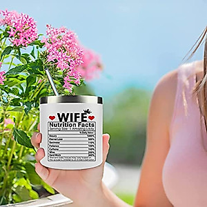 Christmas Day Gifts for Wife from Husband - Gifts for Wife - Wife Gifts Ideas - Funny Gifts for Her - Anniversary I Love You Gifts for Her - Wife Birthday Gifts Ideas - Wife Mug 14oz, White