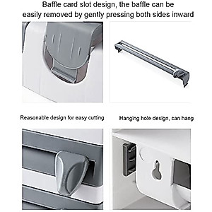 Multifunction Film Storage Rack Nail Free Plastic Refrigerator Cling Film Storage Rack Shelf Wall Hanging Kitchen