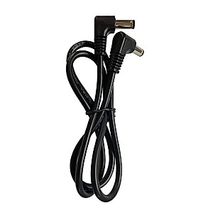 SOLUTEK Guitar Pedal Power Cable for Pedal Board Center Standard Negative Polarity (Right Angles and a Reversed, 24")