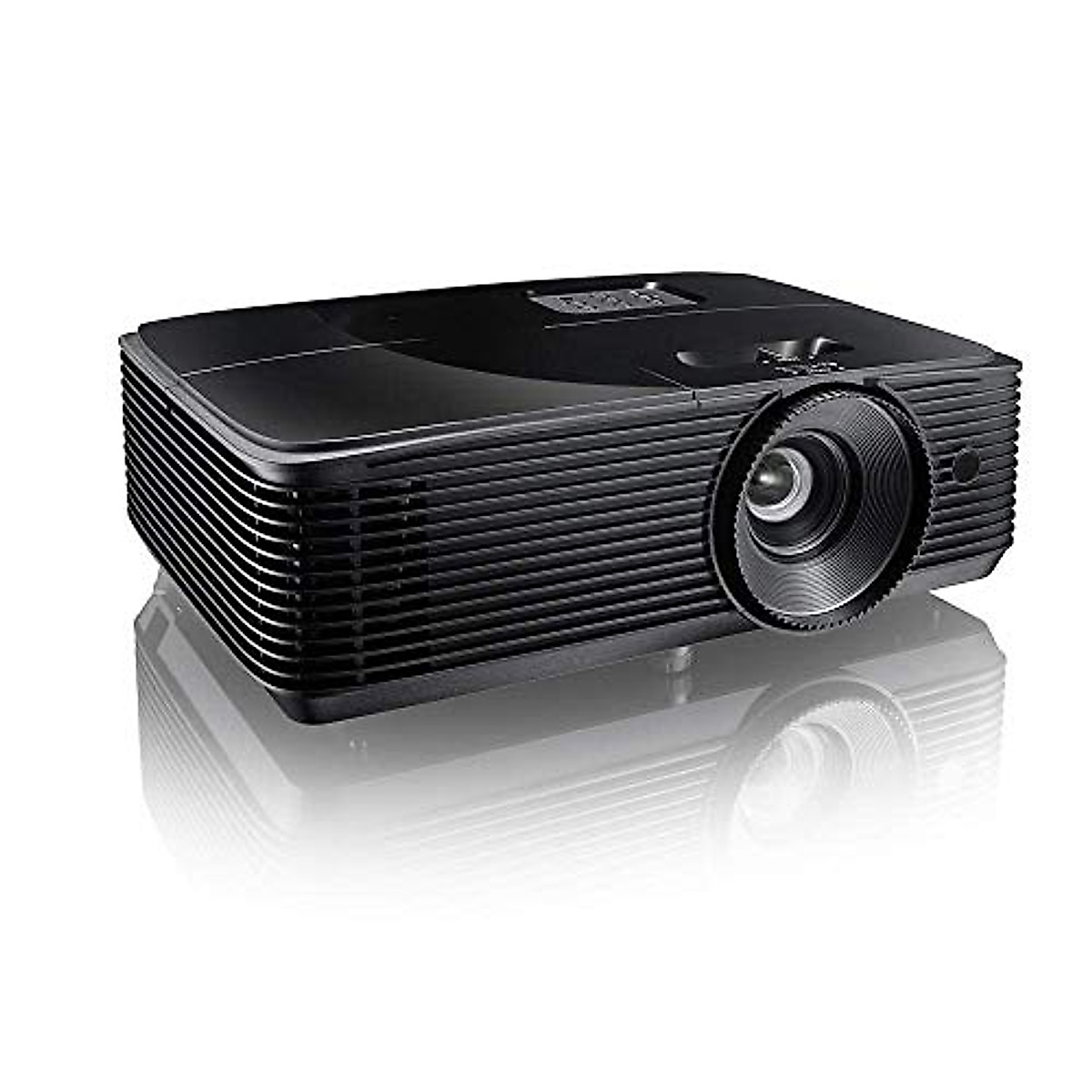 FMOGE Mini Projector DLP Projector with 10W Speaker 3600 Lumens Support 3D Resolution 1920x1200 Portable Projector (Color : Black, Size : One Size)