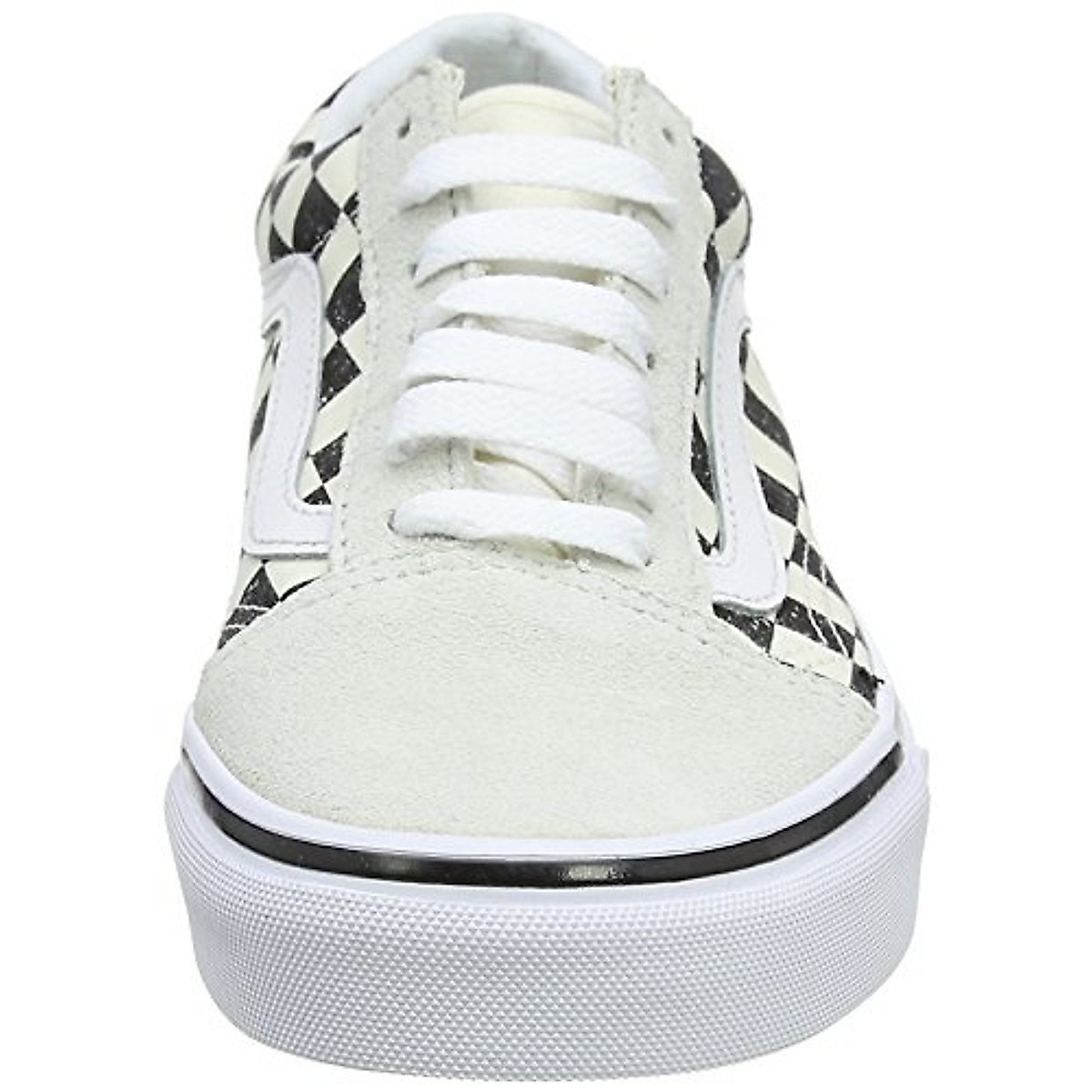 Vans Unisex Low-Top Sneakers, Off-White ((Checkerboard) White/Black 27k), 7 US Men