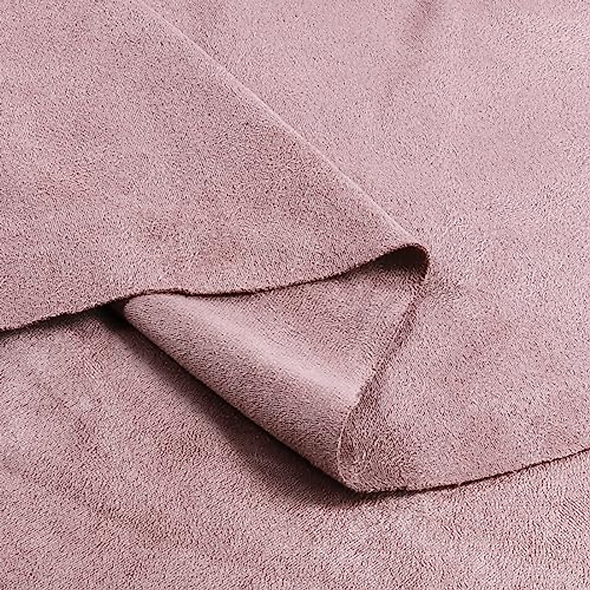 Softer Micro-Suede Fabric 36”x60” Dark Pink Synthetic Suede Sheet More Durable for Interior Upholstery,Sofa,Curtains,Car Seat,DIY Crafts (Dark Pink)
