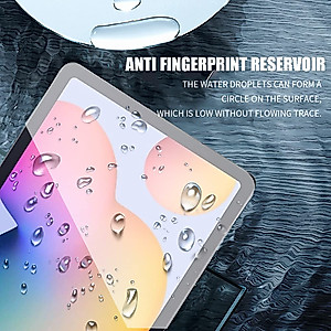 ZenRich (2 Pack) Anti-Glare Screen Protector for Samsung Galaxy Tab S6 Lite 10.4'' 2024/2022/2020, 9H Hardness Tempered Glass Screen Film for S Pen Compatible/Scratch Resistant/Bubble Free