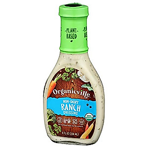 Organicville, Ranch Dressing, Organic, Dairy Free, Gluten Free, 8 oz