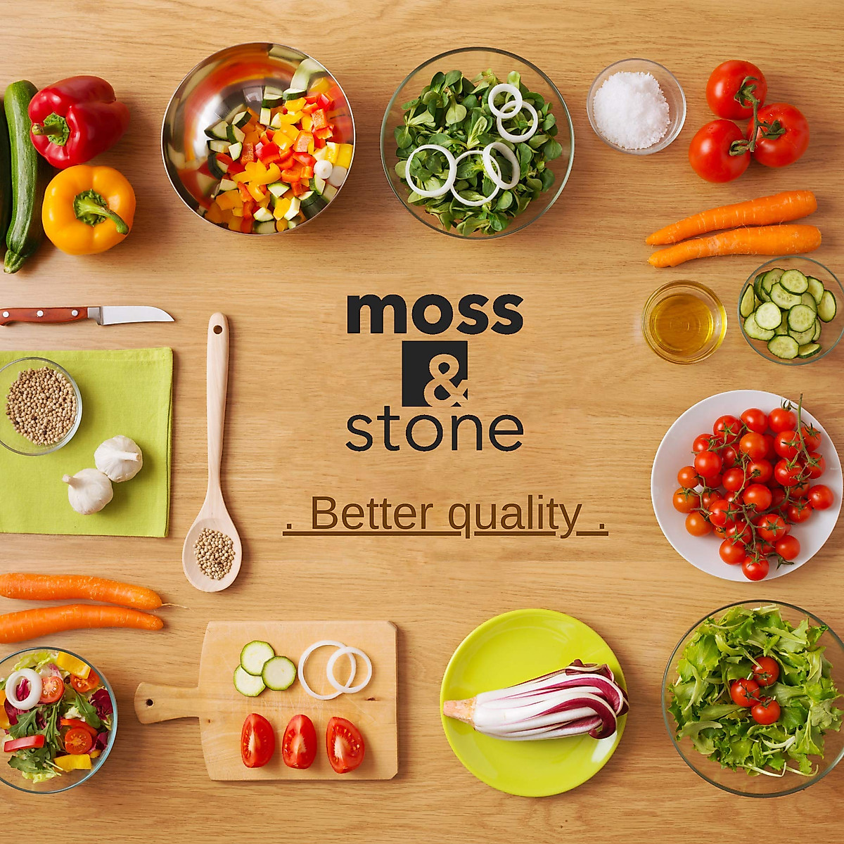 Moss & Stone Air Tight 16 Piece Plastic Food Storage Containers with Lids, Safe Lunch Box Set For DIshwasher and Microwave, Leak Proof Storage Containers For Food- BPA Free