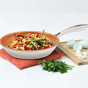 Frying Pan, NAVU Nonstick Egg Pans for Cooking, Non Stick Skillet Ceramic Coating Cookware, 8 Inch