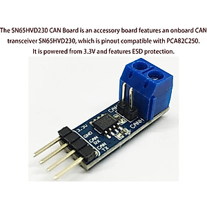 Waveshare SN65HVD230 CAN Board Connecting MCUs to CAN Network Features ESD Protection Communication Evaluation Development Board 3.3V