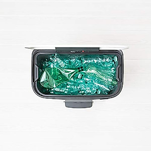 Brabantia Bo Step On Pedal Trash Can, 1 Inner Bucket (16 Gal), White