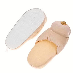 Funny Unisex Adult Plush Slipper Warm Comfy House Slippers Funny Indoor House Shoes Cute Stocking Stuffer Gift Flat Shoe Anti Slip Winter Furry Slippers for Women Men