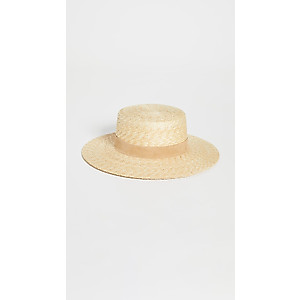 Lack of Color Women's The Spencer Boater - Suede, Natural/Camel, Tan, L