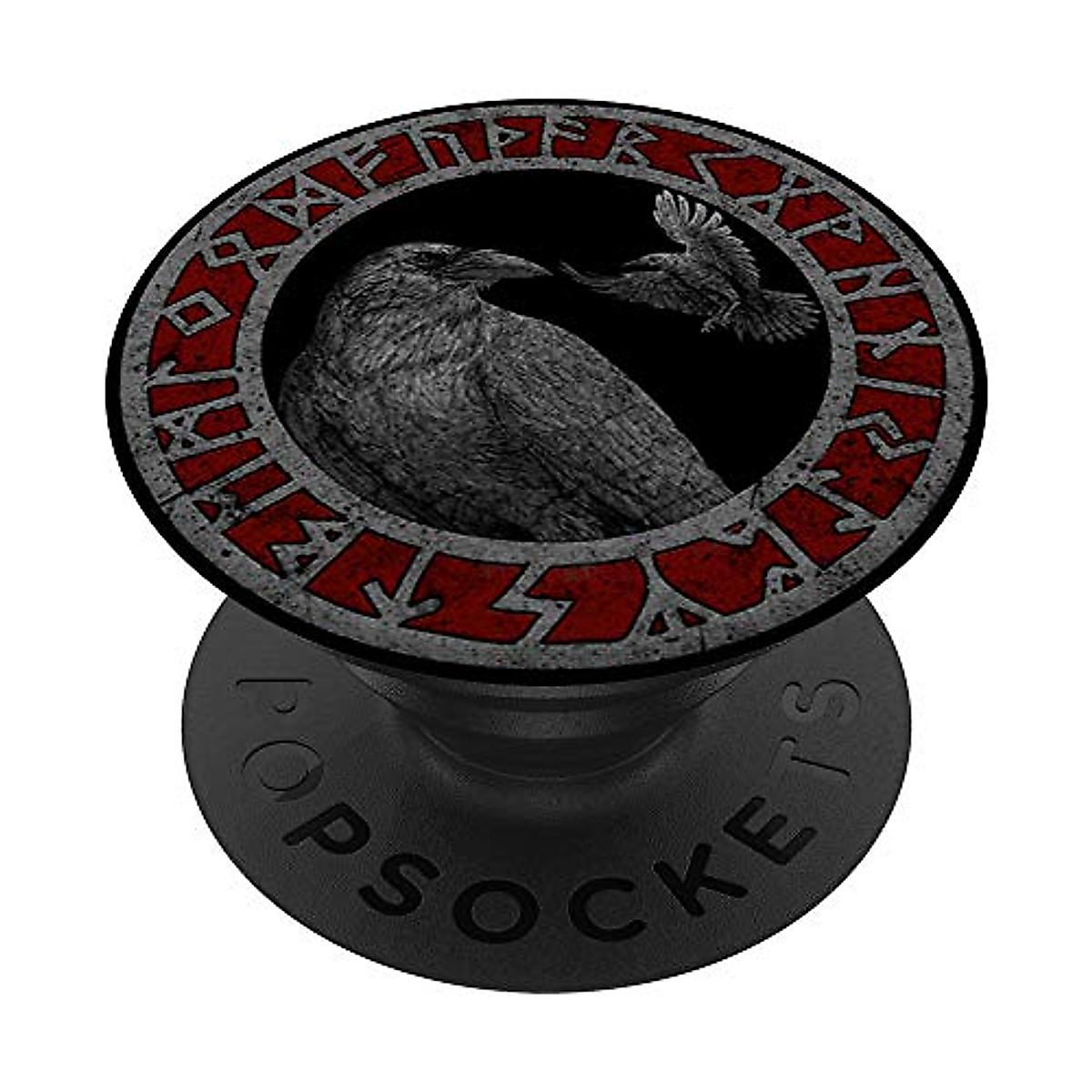 Viking Norse Mythology Vegvisir Runes Odin's Huginn & Muninn PopSockets Swappable PopGrip
