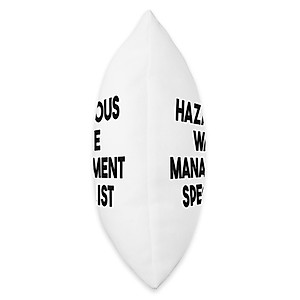 Hazardous Waste Management Specialist Throw Pillow, 18x18, Multicolor