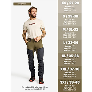 RevolutionRace Men’s RVRC GP Pro Pants, Durable and Ventilated Pants for All Outdoor Activities, Dark Olive, 2XL