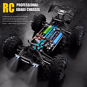 Limodgo Brushless RC Car for Adults 43 MPH, 4WD High Speed All Terrain RC Truck, high Speed Rc Cars for Adults, 50 Minute Run Time, 1:16 Off-Road Drift Monster Truck Hobby Rc Cars