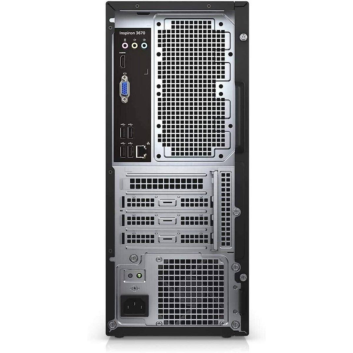Dell Inspiron 3671 Desktop Computer, Intel Hexa-Core i5-9400, 16GB DDR4 RAM, 512GB PCIe SSD + 1TB HDD, WiFi, Bluetooth 4.0, VGA, HDMI, Black, Windows 10 Home