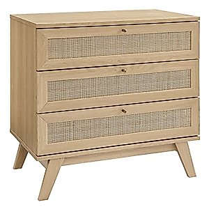 Modway Soma 3-Drawer Dresser in Oak, 31 x 18.5 x 30