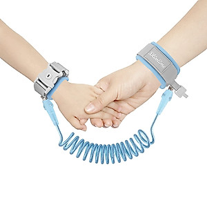 Blisstime Toddler Leash, 【2 Pack】Kid Leash Anti Lost Wrist Link with Key Lock Upgraded Baby Leash with Safety Wristband Rope for Babies Toddlers Child Kids