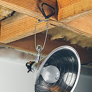 Simple Deluxe HIWKLTCLAMPLIGHTM Clamp Lamp Light with 8.5 Inch Aluminum Reflector Up to 150 Watt E26 Socket (No Bulb Included) 6 Feet 18/2 SPT-2 Cord, 1-Pack , Silver