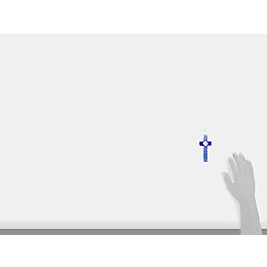 The Grandparent Gift Co. Made Like You Handmade Glass Cross Gift for Brother, Blue