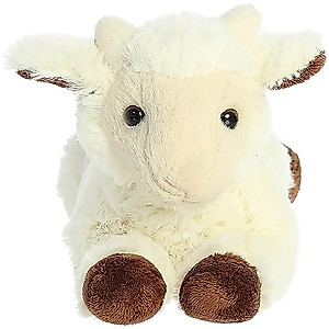 Aurora® Adorable Mini Flopsie™ Goat Kid Stuffed Animal - Playful Ease - Timeless Companions - White 8 Inches