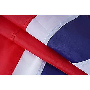 FLAGWIN British Flag 2x3 FT United Kingdom Flags, Embroidered Sewn Stripes Union Jack England Flags, Heavy Duty UK British National Flag Banner Outdoor