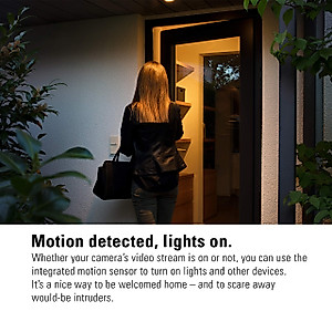 Eve Cam - Apple HomeKit Smart Home Secure Indoor Camera with Motion Sensor, Microphone, Speaker & Night Vision, App Compatibility, iPhone/iPad/Apple Watch Notifications