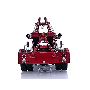 Greenlight 1972 Chevrolet C-30 Dually Wrecker Tow Truck Downtown Shell Service - Service is Our Business White and Red 1/18 Diecast Model Car